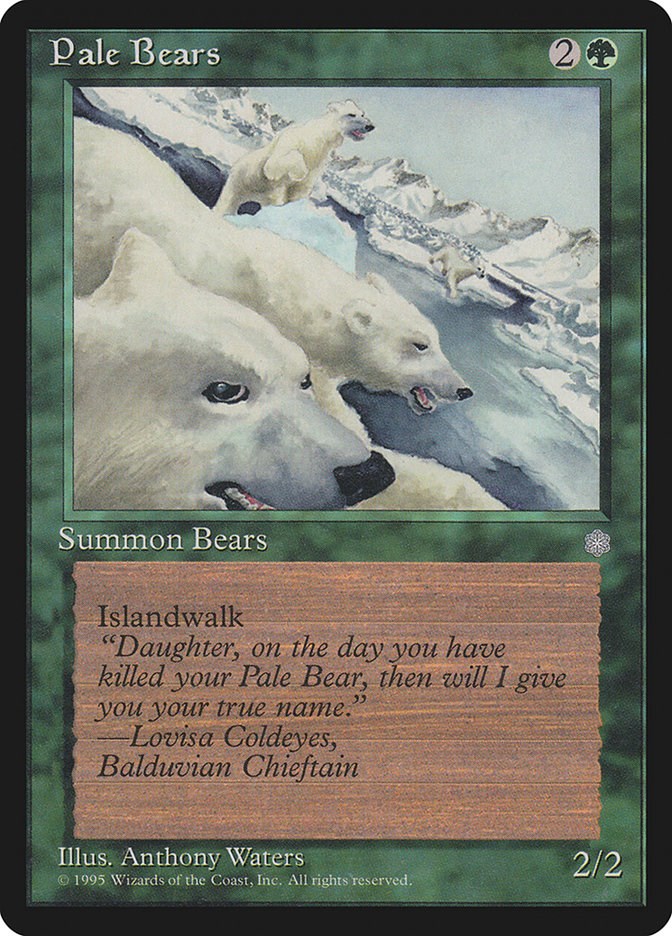 Pale Bears - Ice Age - Magic: The Gathering