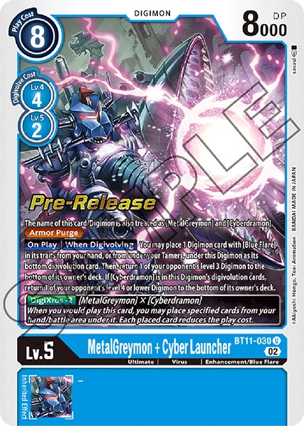 MetalGreymon + Cyber Launcher - Dimensional Phase Pre-Release Cards ...