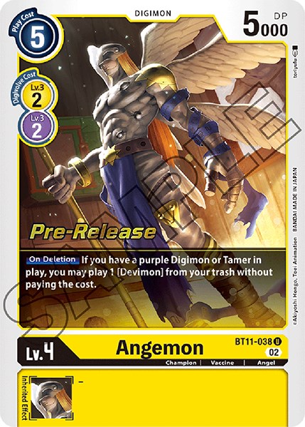 Angemon - Dimensional Phase Pre-Release Cards - Digimon Card Game