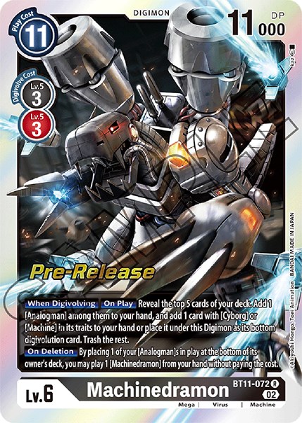 Machinedramon - Dimensional Phase Pre-Release Cards - Digimon Card Game
