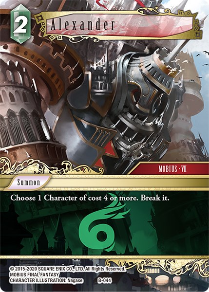 Alexander - Boss Deck: Final Fantasy VII - Final Fantasy TCG