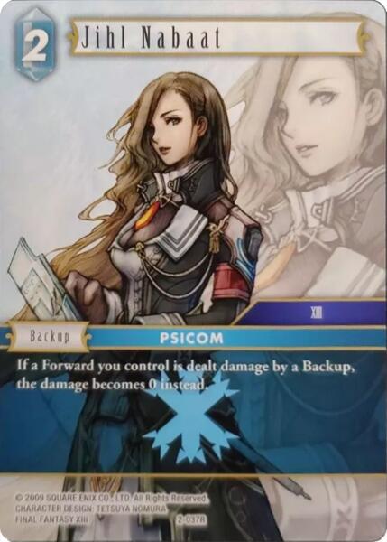 Jihl Nabaat - Deck Exclusive Cards - Final Fantasy TCG