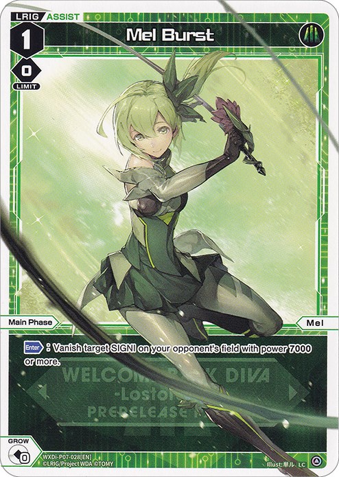 Mel Burst (Prerelease Party) - Promo Cards - WIXOSS