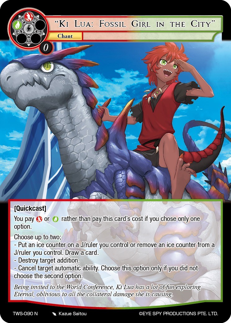 "Ki Lua: Fossil Girl in the City" - The War of the Suns - Force of Will