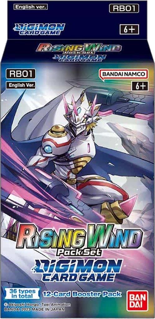 Rising Wind Pack Set Booster Pack - Resurgence Booster - Digimon Card Game Rising Wind Pack Set Booster Pack - Resurgence Booster - Digimon Card Game