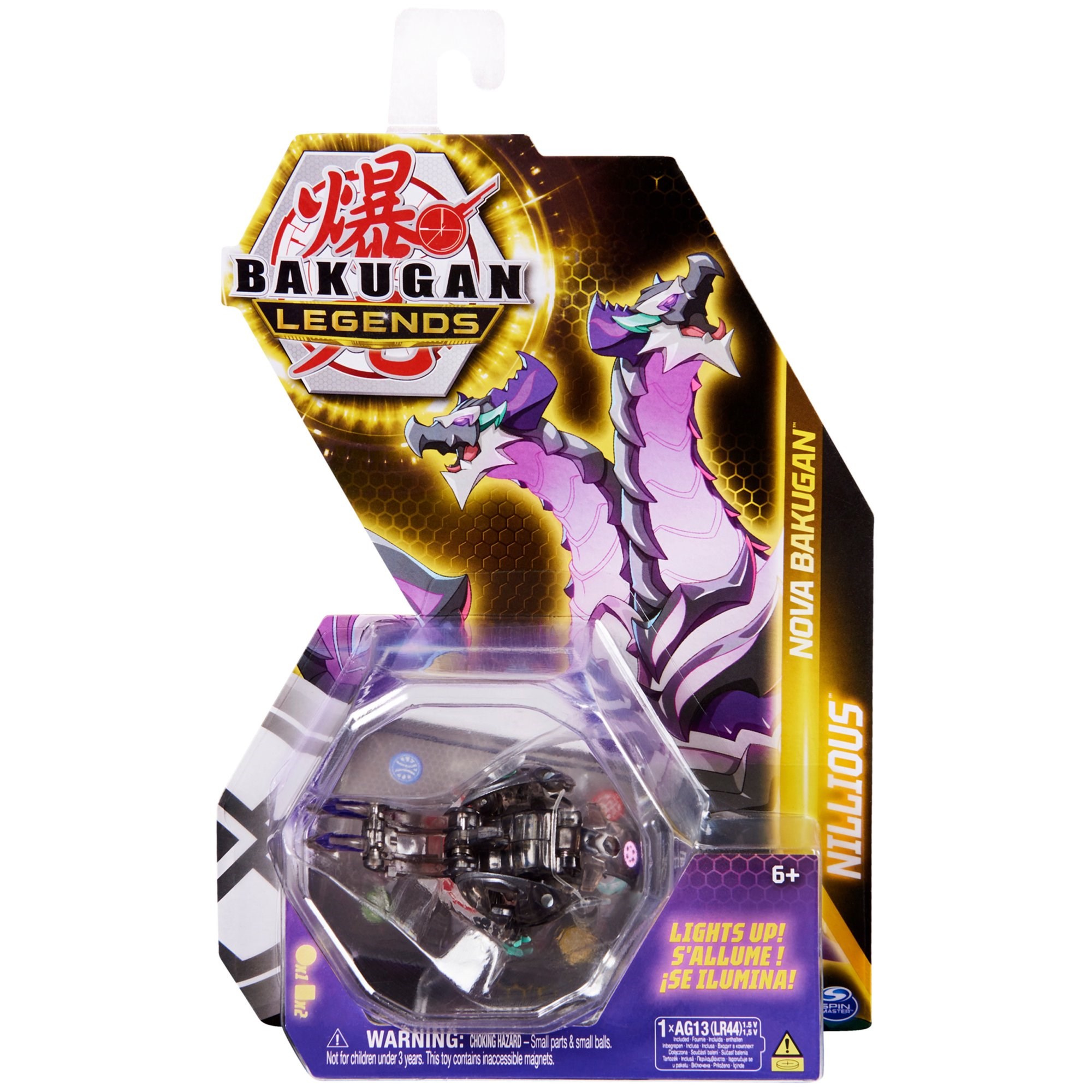 Nova Bakugan Single Pack - Darkus Nova Nillious - Legends - Bakugan TCG