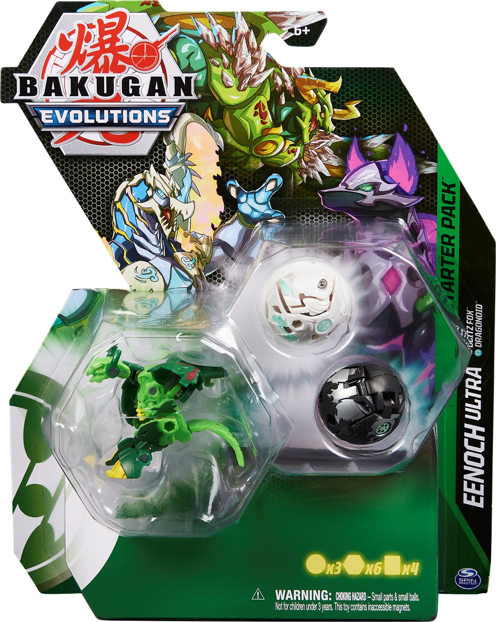 Bakugan Starter 3-Pack - Ventus Eenoch Ultra - Evolutions - Bakugan TCG