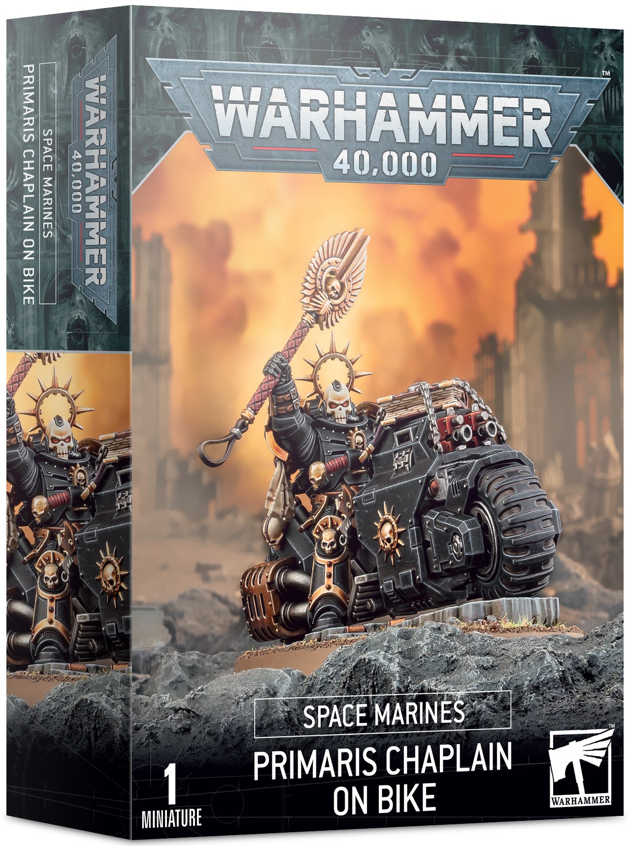 Warhammer 40K - Space Marines: Primaris Chaplain on Bike - Warhammer ...