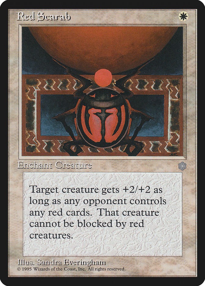 Red Scarab - Ice Age - Magic: The Gathering