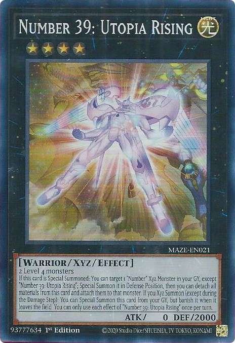 Number 39: Utopia Rising - Maze of Memories - YuGiOh
