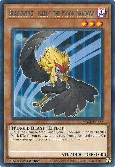 Blackwing - Kalut the Moon Shadow - Maze of Memories - YuGiOh