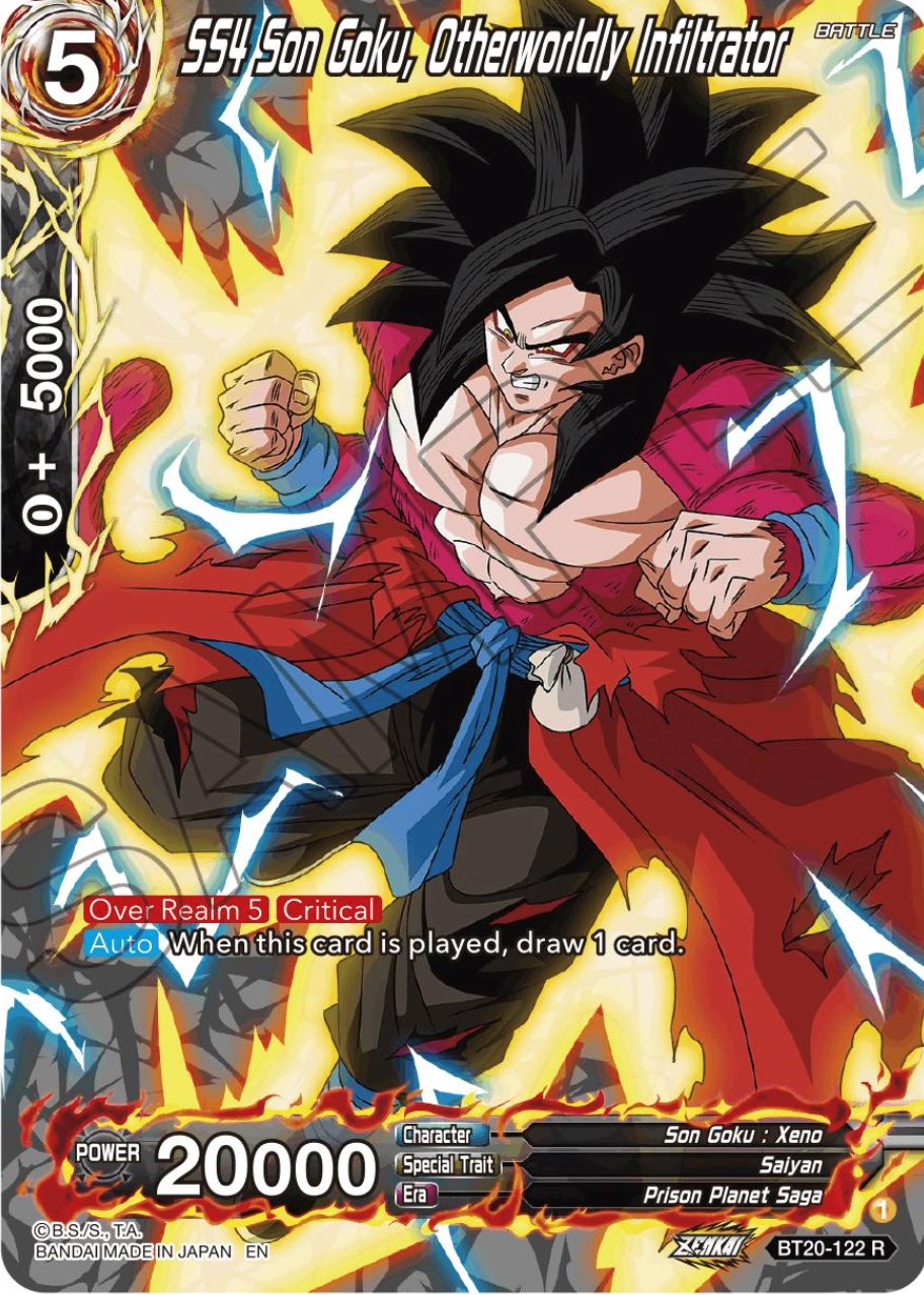 SS4 Son Goku, Otherworldly Infiltrator (Silver Foil) - Power Absorbed ...