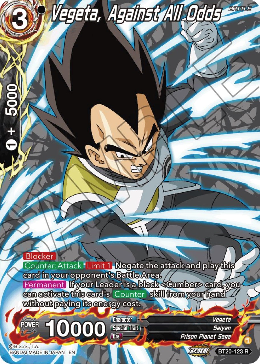 Vegeta, Against All Odds (Silver Foil) - Power Absorbed - Dragon Ball Super: Masters