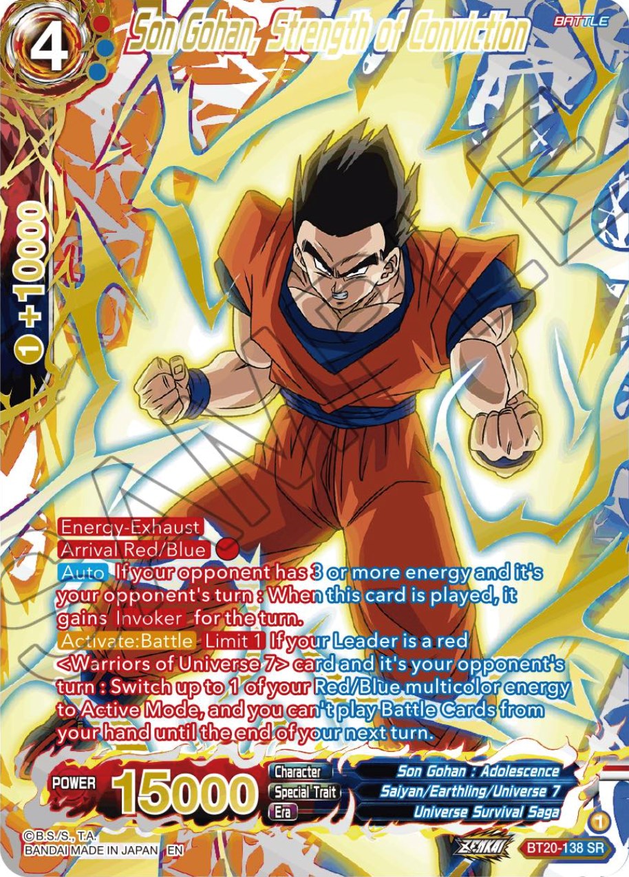 Son Gohan, Strength of Conviction (Gold-Stamped) - Power Absorbed ...