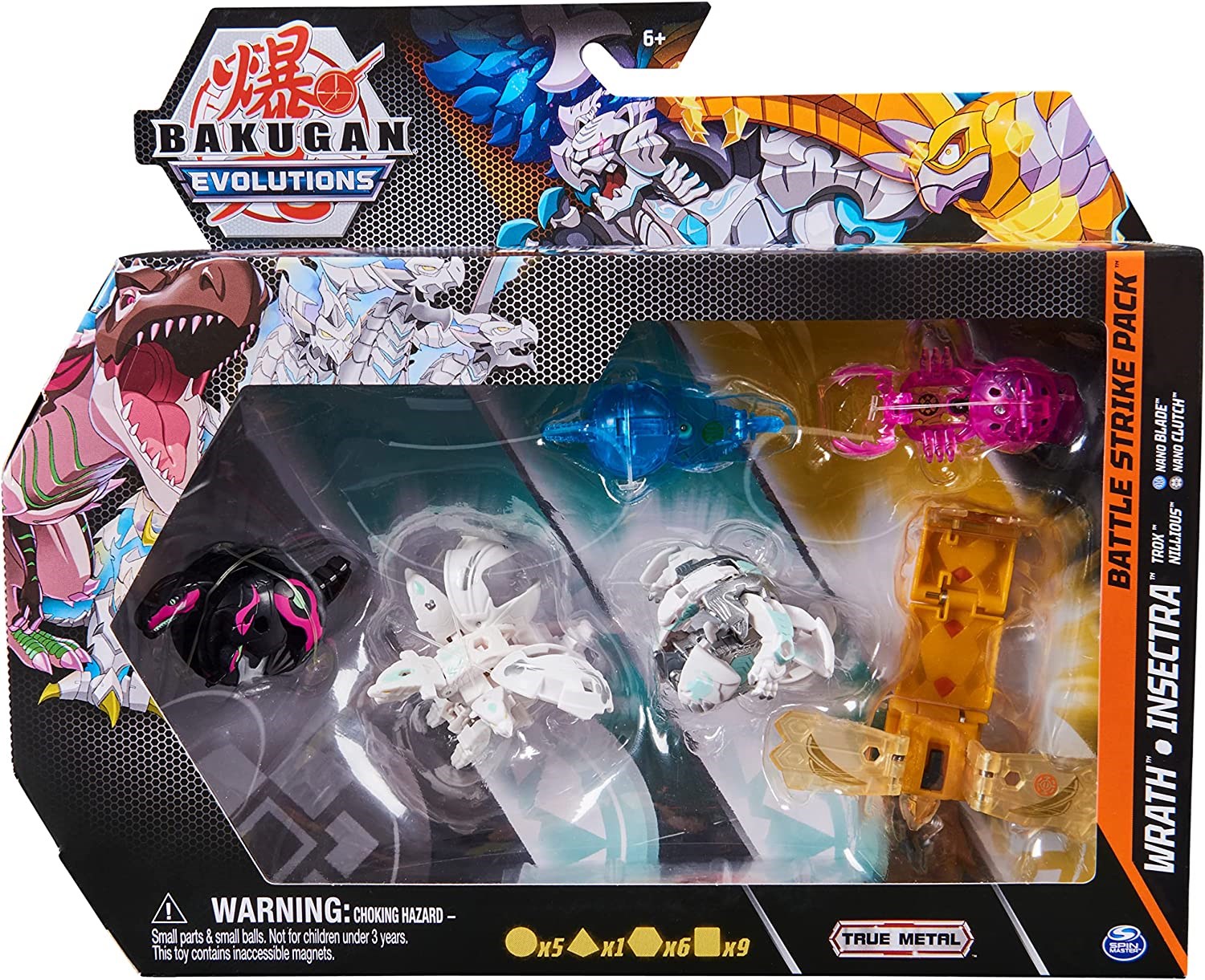 Bakugan Battle Strike Pack - Haos Wrath Aurelus Insectra - Evolutions ...