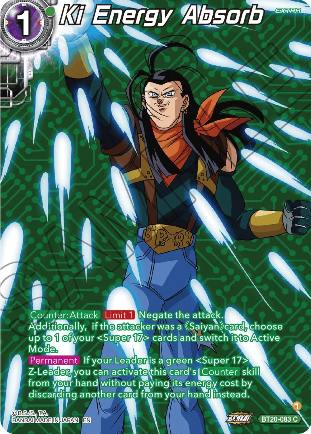 Ki Energy Absorb (Silver Foil) - Power Absorbed - Dragon Ball Super CCG