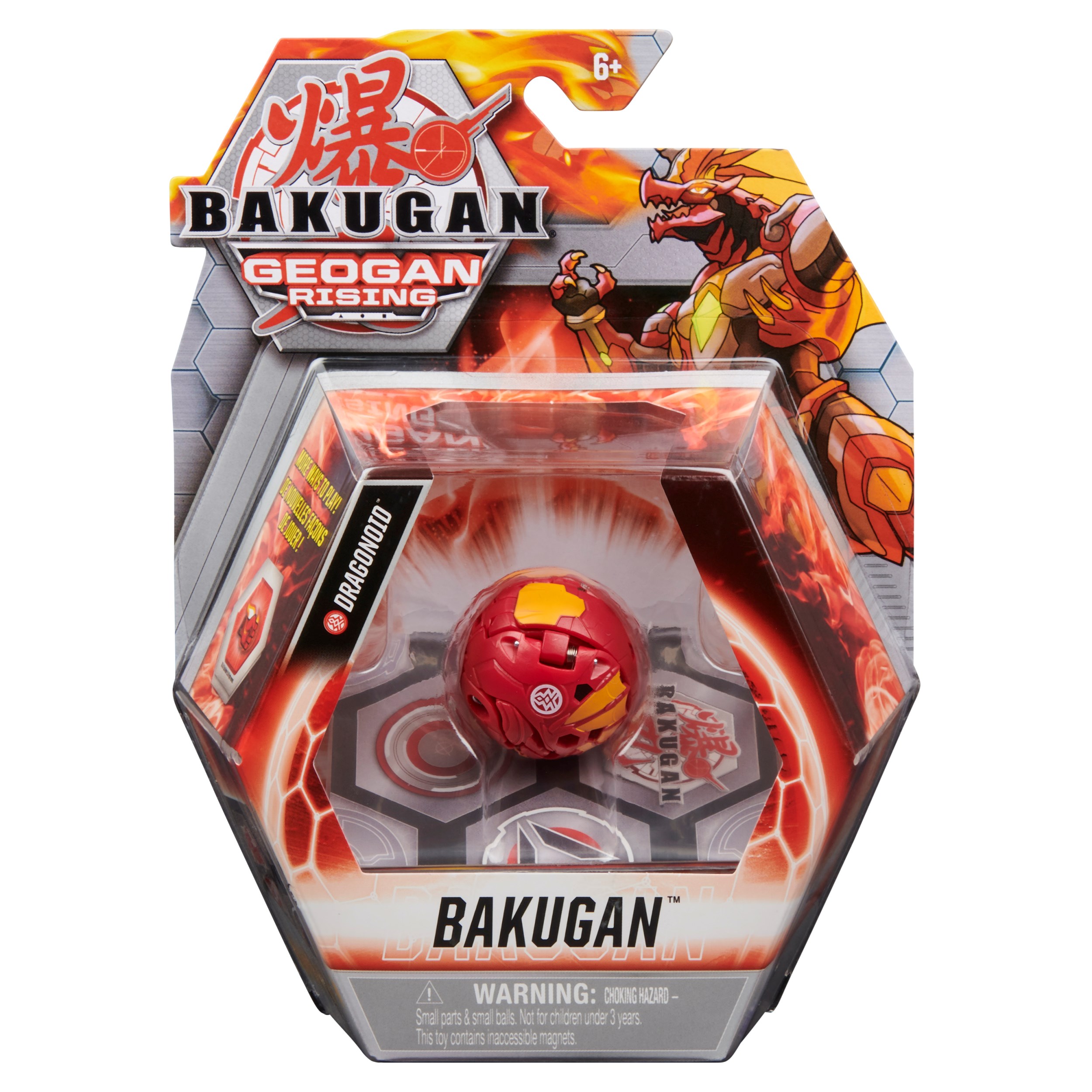 Core Bakugan Single Pack - Pyrus Dragonoid - Geogan Rising - Bakugan TCG