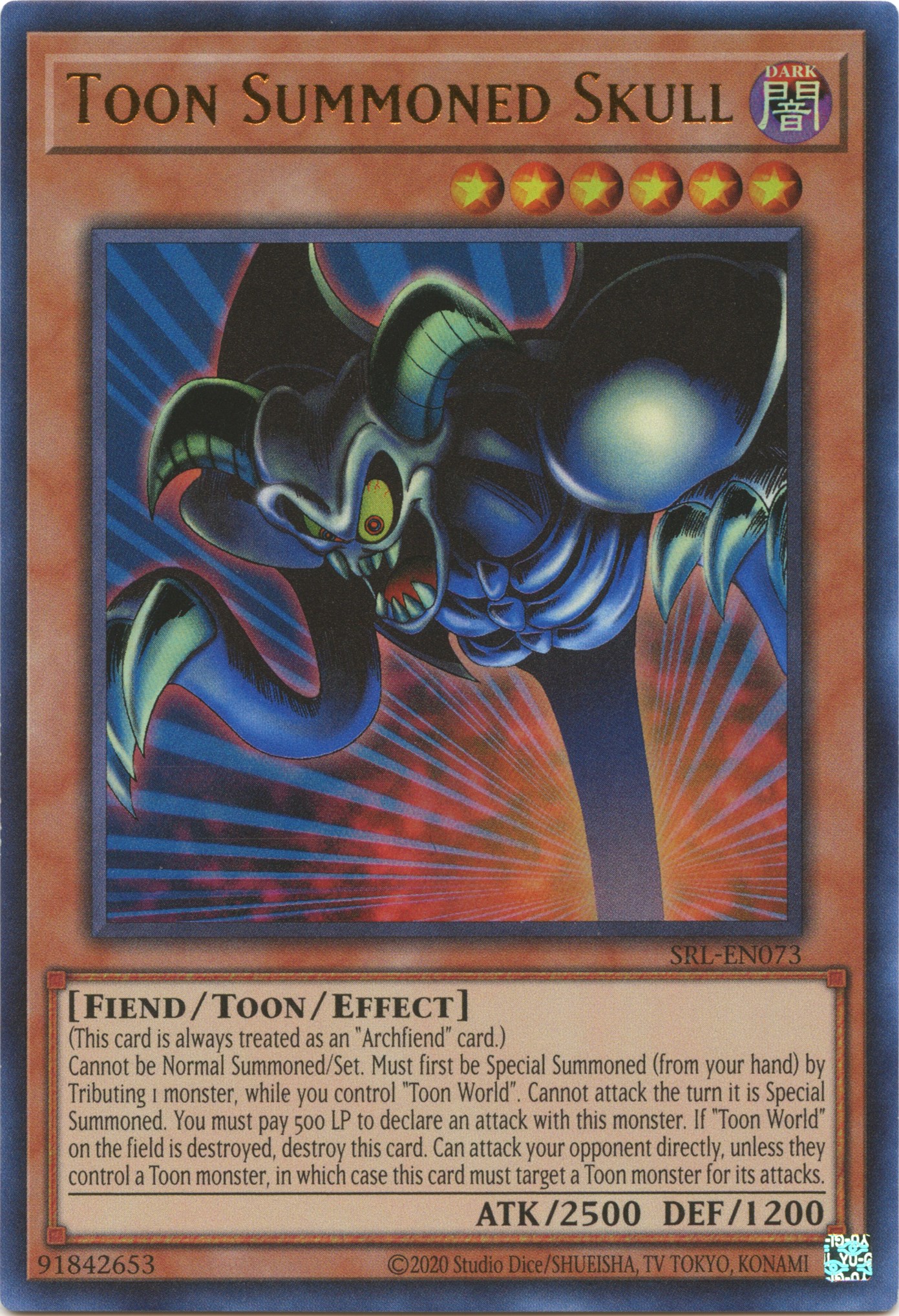 Toon Summoned Skull - Spell Ruler (25th Anniversary Edition) - YuGiOh