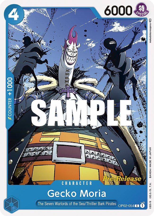 Gecko Moria - Paramount War Pre-Release Cards - One Piece Card Game