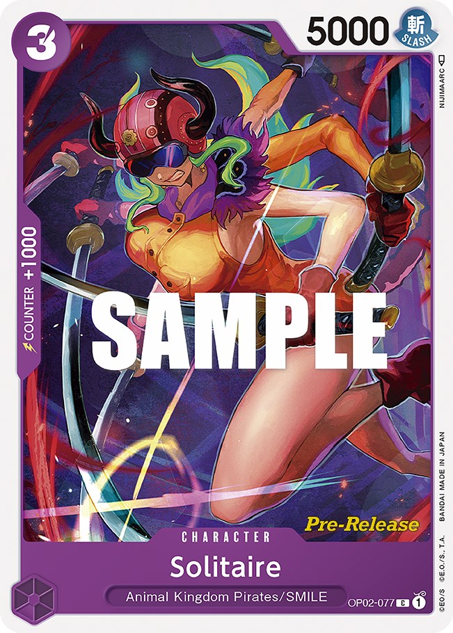 Solitaire - Paramount War Pre-Release Cards - One Piece Card Game
