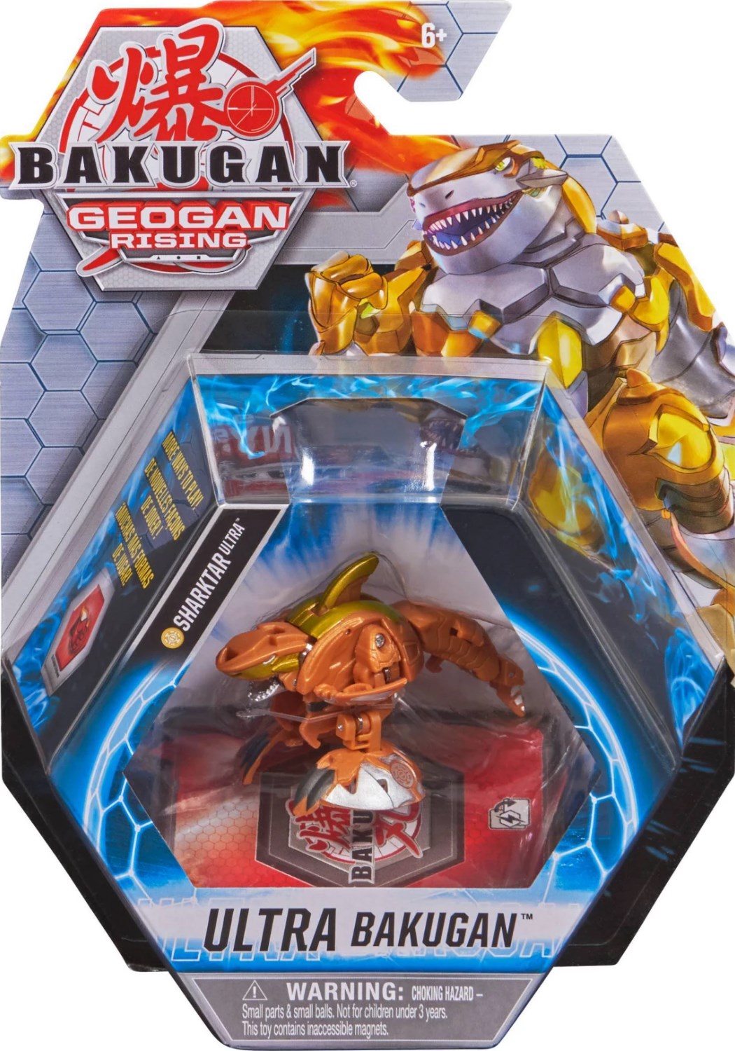 Bakugan Ultra Single Pack - Aurelus Sharktar Ultra - Geogan Rising ...