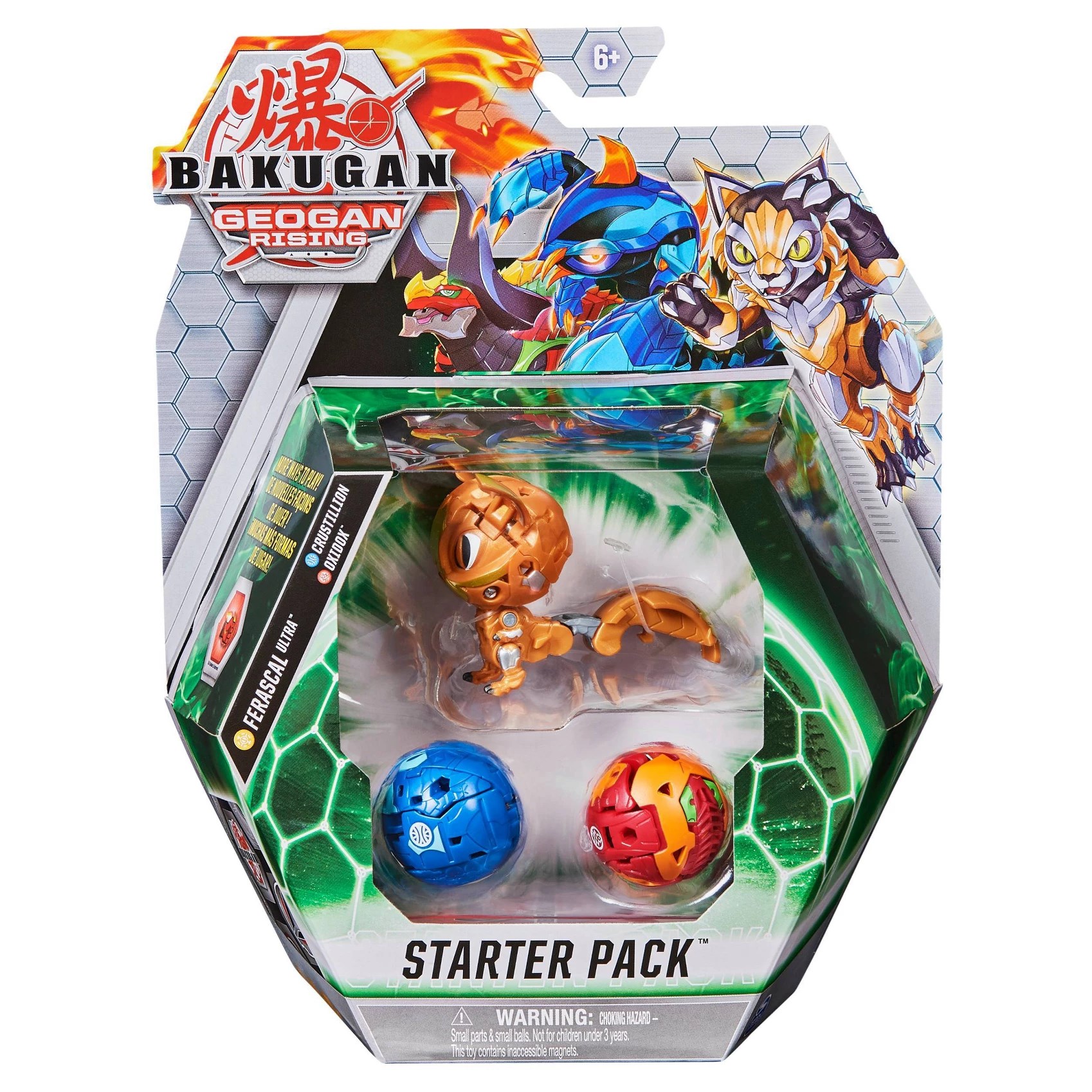 Bakugan Starter 3-Pack - Aurelus Ferascal Ultra - Geogan Rising ...