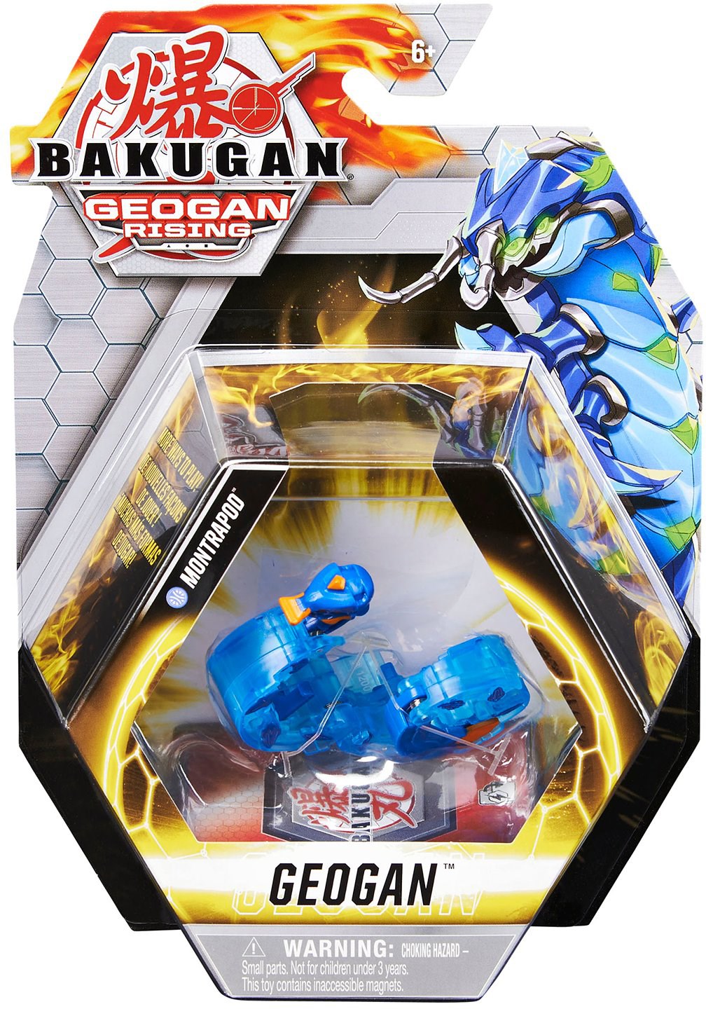 Bakugan Geogan Single Pack - Aquos Montrapod - Geogan Rising - Bakugan TCG