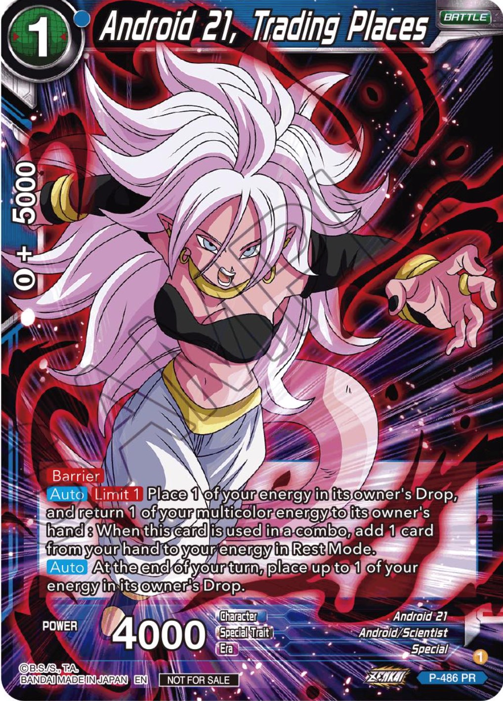 Android 21, Trading Places (Zenkai Series Tournament Pack Vol.3 ...
