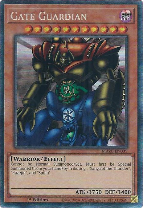 Gate Guardian (CR) - Maze of Memories - YuGiOh