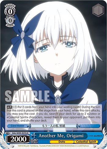 Another Me, Origami - Date A Live Vol.2 - Weiss Schwarz
