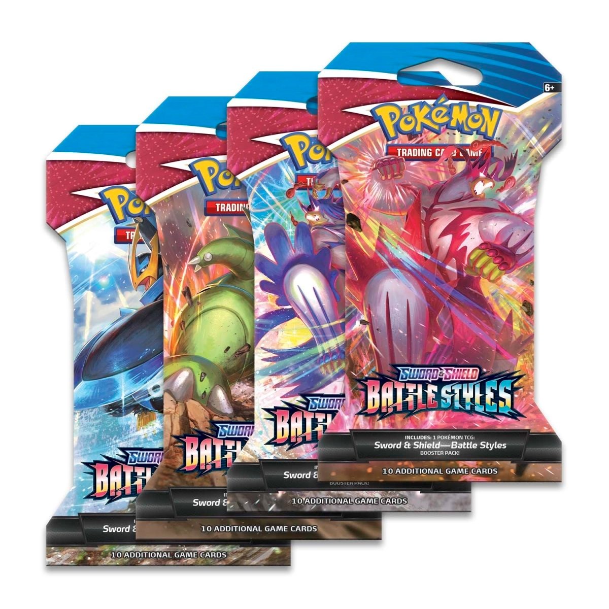 Battle Styles Sleeved Booster Pack Art Bundle [Set of 4] - SWSH05 ...