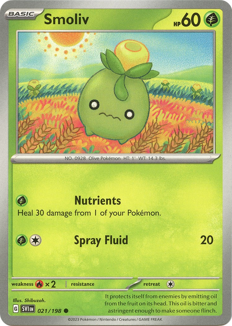 Smoliv - 021/198 - SV01: Scarlet & Violet Base Set - Pokemon