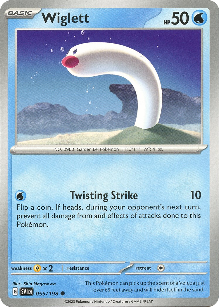 Wiglett - 055/198 - SV01: Scarlet & Violet Base Set - Pokemon