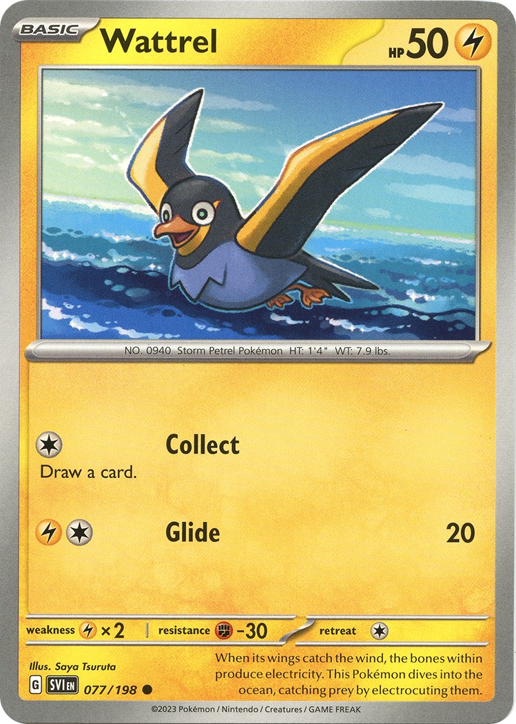 Wattrel - 077/198 - SV01: Scarlet & Violet Base Set - Pokemon
