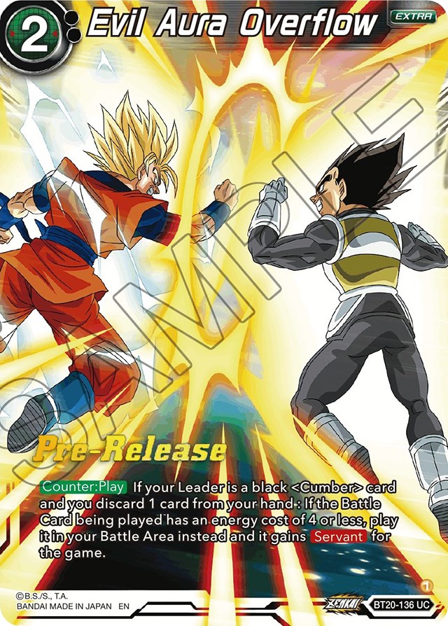 Evil Aura Overflow - Power Absorbed Pre-Release Cards - Dragon Ball ...