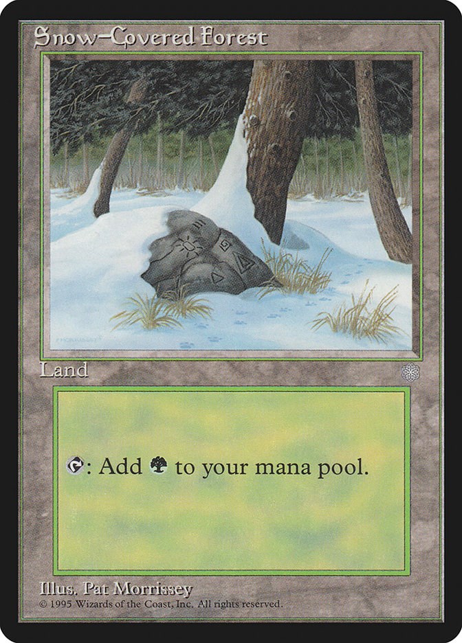 Snow-Covered Forest - Ice Age - Magic: The Gathering