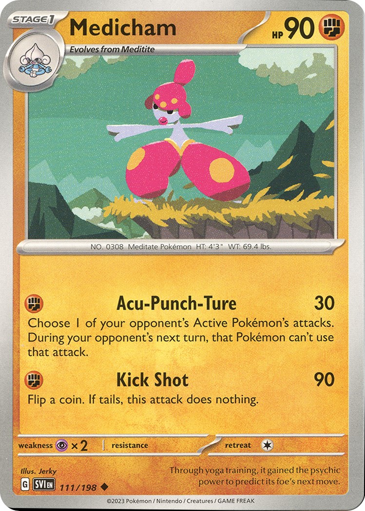 Medicham - 111/198 - SV01: Scarlet & Violet Base Set - Pokemon