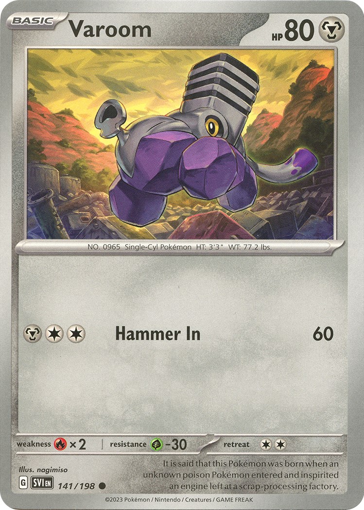 Varoom - 141/198 - SV01: Scarlet & Violet Base Set - Pokemon