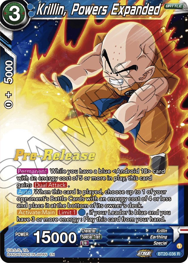 Krillin, Powers Expanded - Power Absorbed Pre-Release Cards - Dragon ...
