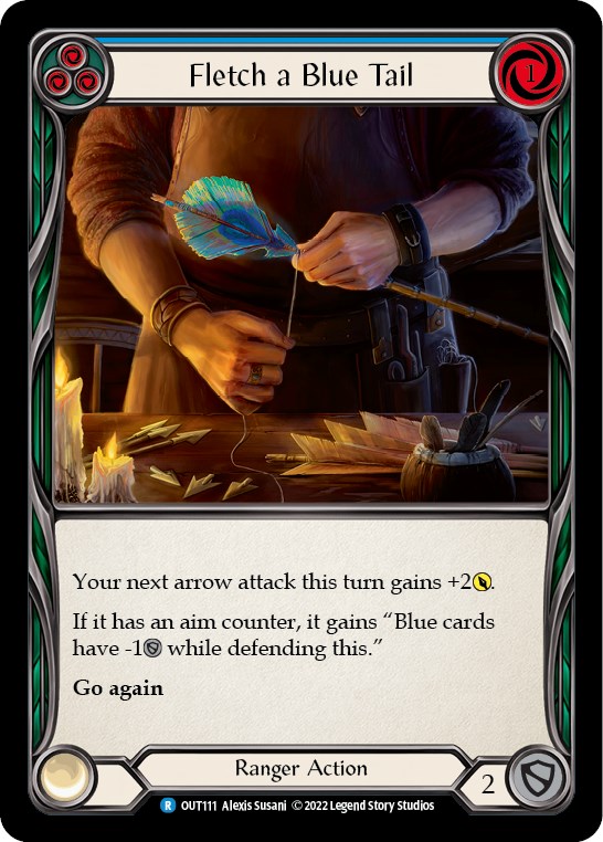 Fletch a Blue Tail (Blue) - Outsiders - Flesh and Blood TCG