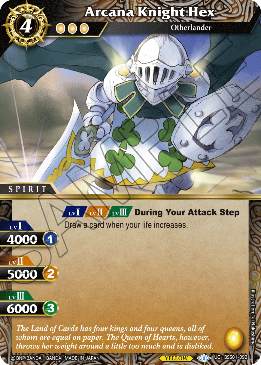 Arcana Knight Hex - Dawn of History - Battle Spirits Saga