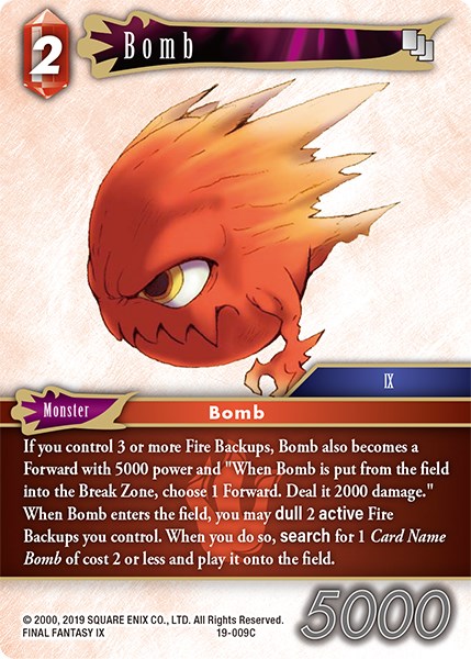 Bomb - From Nightmares - Final Fantasy TCG
