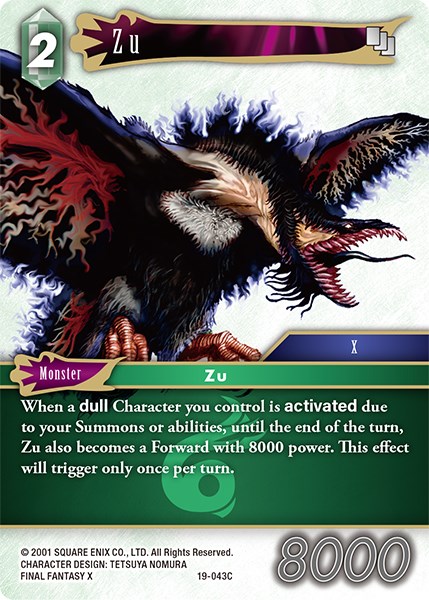 Zu - From Nightmares - Final Fantasy TCG