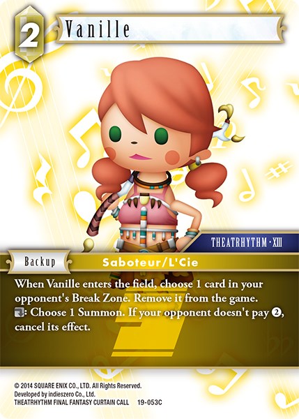 Vanille - From Nightmares - Final Fantasy TCG