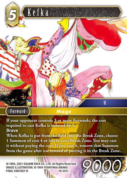 Kefka - From Nightmares - Final Fantasy TCG