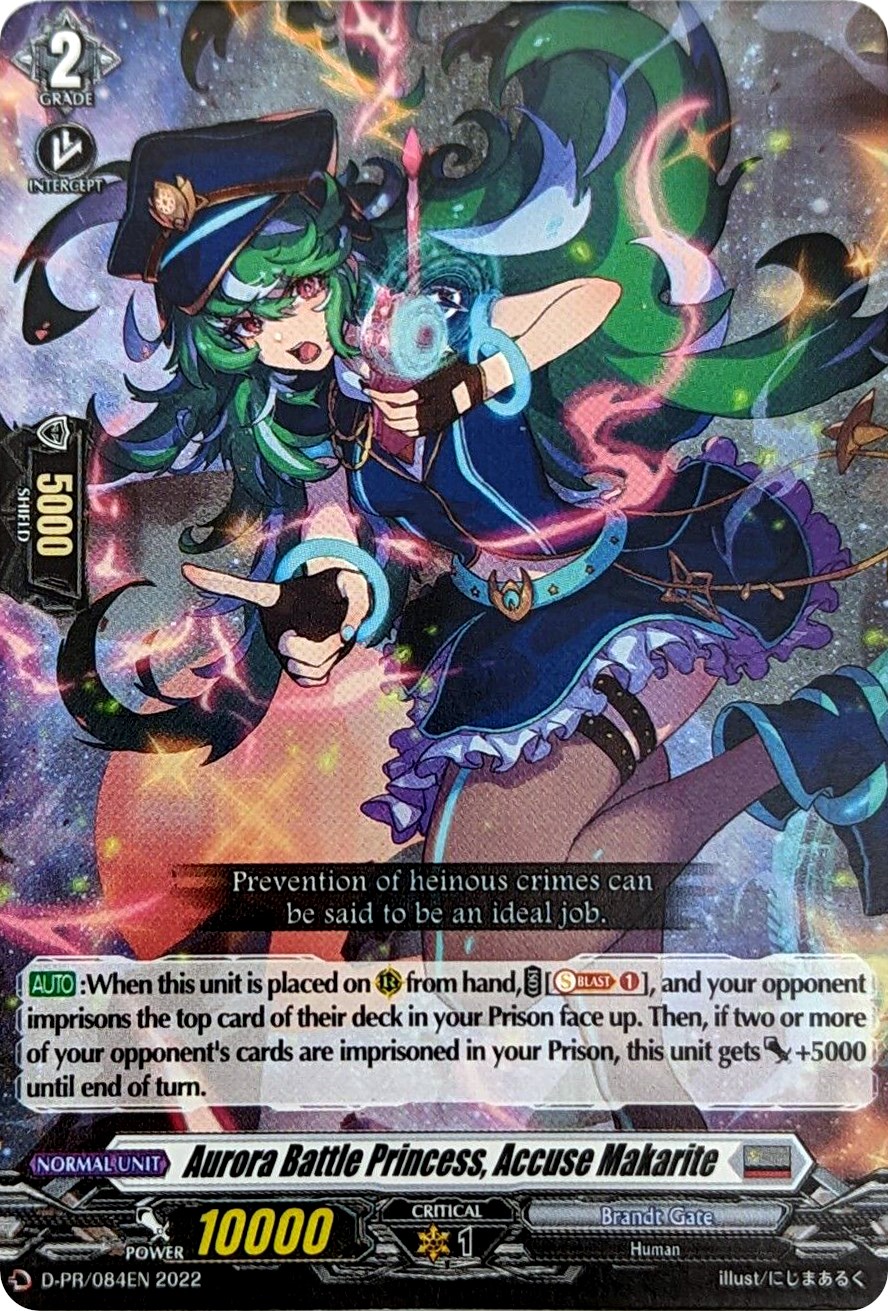 Aurora Battle Princess, Accuse Makarite - D-PR/084EN - D Promo Cards - Cardfight Vanguard
