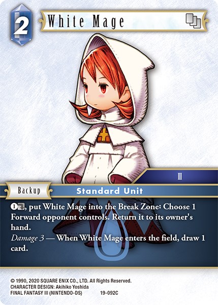 White Mage (19-092C) - From Nightmares - Final Fantasy TCG