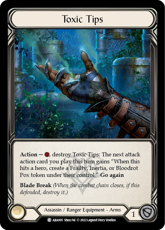 Toxic Tips - Blitz Deck: Outsiders - Arakni - Flesh and Blood TCG