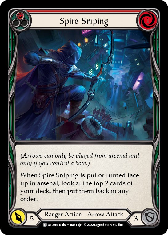 Spire Sniping (Red) - Blitz Deck: Outsiders - Azalea - Flesh and Blood TCG
