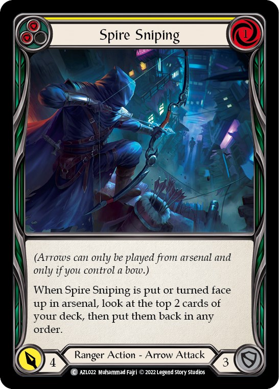 Spire Sniping (Yellow) - Blitz Deck: Outsiders - Azalea - Flesh and ...